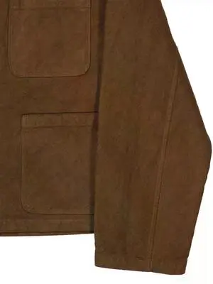 Auralee Patch-pocket Button-up Coat - Brown