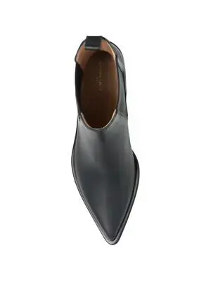 GIANVITO ROSSI Pointed-toe Ankle Boots - Black