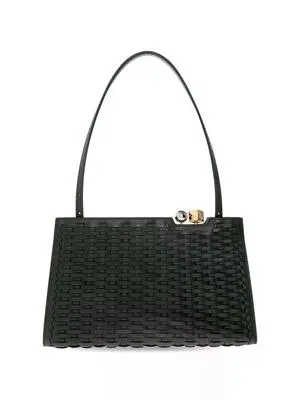 Jacquemus Salon Woven Leather Tote - Green
