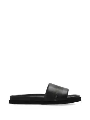 Off-White Logo-print Leather Slides