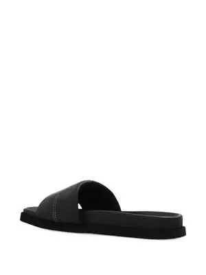 Off-White Logo-print Leather Slides