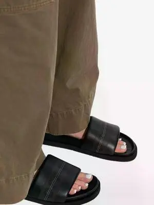 Off-White Logo-print Leather Slides