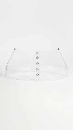 Tibi Pvc Peplum Belt