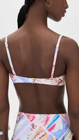 L'Agence Alexandria Structured Bikini Top - Multi