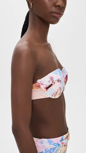 L'Agence Alexandria Structured Bikini Top - Multi