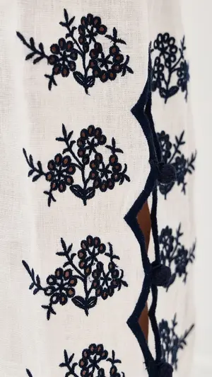 Cami Nyc Madrid Embroidered Linen Pants
