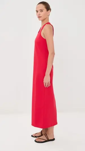 Tibi Ultra Stretch Knit Sleeveless Maxi Dress