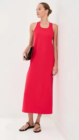Tibi Ultra Stretch Knit Sleeveless Maxi Dress