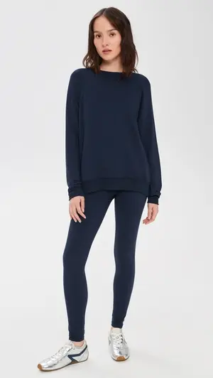 Splits59 Andie Oversized Fleece Sweatshirt - Indigo