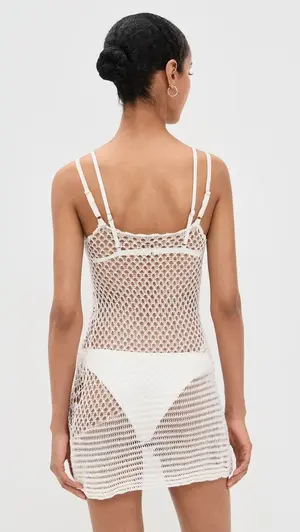Frankies Bikinis Apollo Crochet Mini Dress