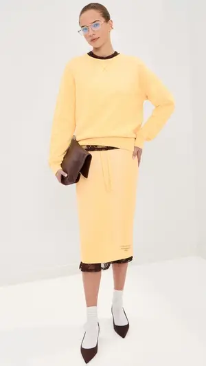 Acne Studios Pullover Sweatshirt - Light Yellow