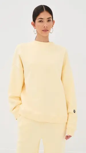 THE ELDER STATESMAN Coast Oversized Crewneck