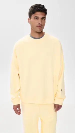 THE ELDER STATESMAN Coast Oversized Crewneck