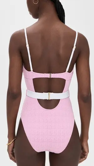 L'Agence Amie Colorblock One-piece Swimsuit