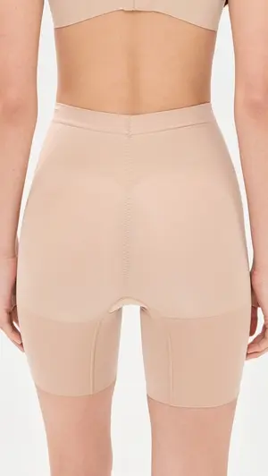 Spanx Sculpt Gofigure Mid Thigh Shorts - Chai