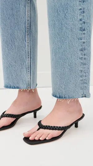 FAVORITE DAUGHTER Sutton Leather Sandals - Black
