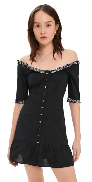 Frankies Bikinis Poplin Mini Dress