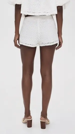 For Love & Lemons Willa Eyelet Shorts