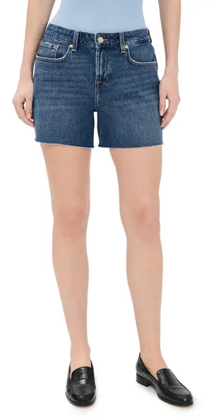 7 For All Mankind Monroe Long Denim Shorts - Explorer