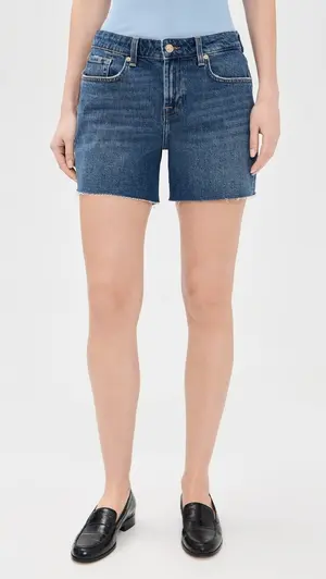 7 For All Mankind Monroe Long Denim Shorts - Explorer