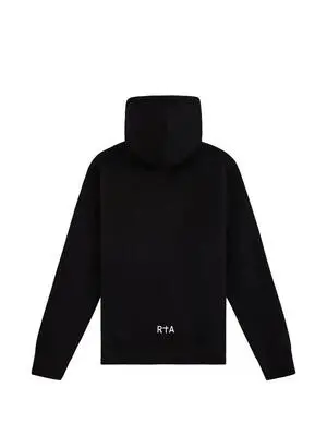 RtA Logo Print Hoodie - Black