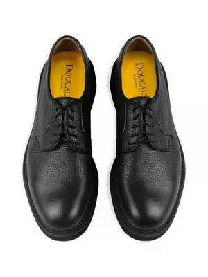DOUCAL'S Leather Lace-up Shoes - Black