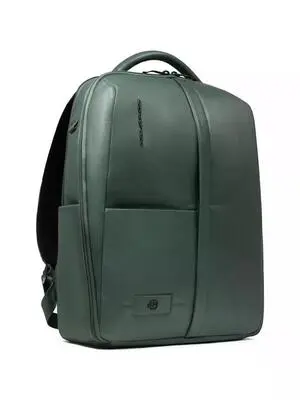 PIQUADRO Leather Laptop Backpack