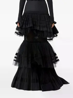 Blumarine Tiered Maxi Skirt