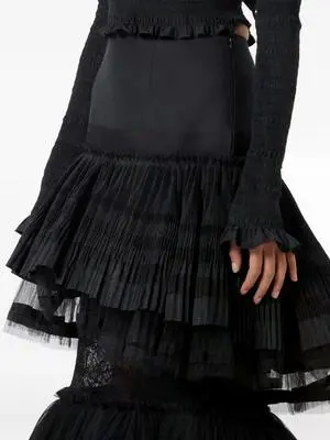 Blumarine Tiered Maxi Skirt