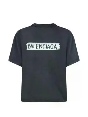 Balenciaga Logo-print T-shirt - Black