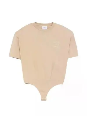 HALFBOY Slogan-print Darted Bodysuit