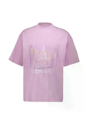 Balenciaga Graphic-print T-shirt - Pink