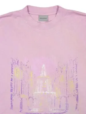 Balenciaga Graphic-print T-shirt - Pink