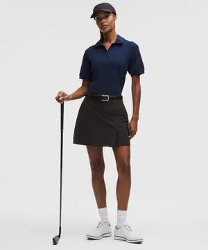 Lululemon Stretch Twill Front Pleat Golf Skirt - Black