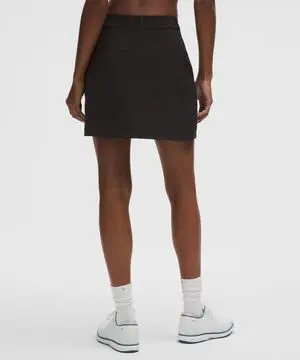 Lululemon Stretch Twill Front Pleat Golf Skirt - Black
