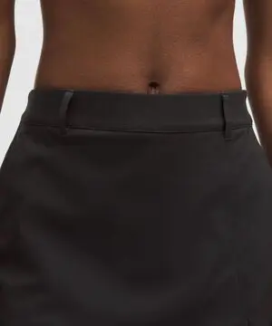 Lululemon Stretch Twill Front Pleat Golf Skirt - Black