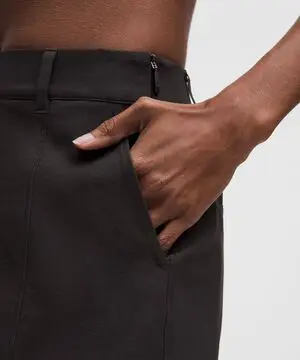 Lululemon Stretch Twill Front Pleat Golf Skirt - Black
