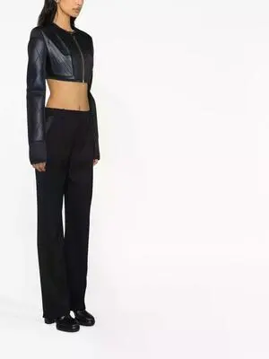 Balmain Cropped Faux-leather Jacket