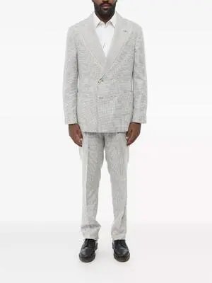 Brunello Cucinelli Houndstooth Double-breasted Suit
