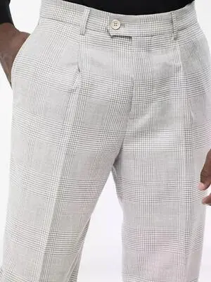 Brunello Cucinelli Pleated Check Trousers