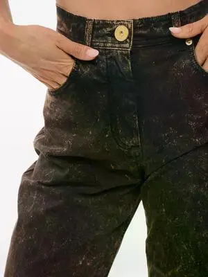 Balmain Acid Wash Straight Leg Jeans