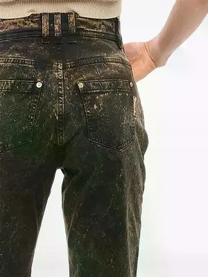 Balmain Acid Wash Straight Leg Jeans