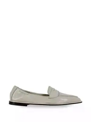 POMME D´OR Grace Scalloped Leather Loafers