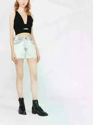 Balmain Layered Denim Shorts