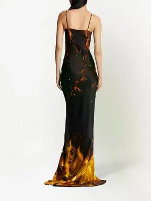Balmain Printed Maxi Dress