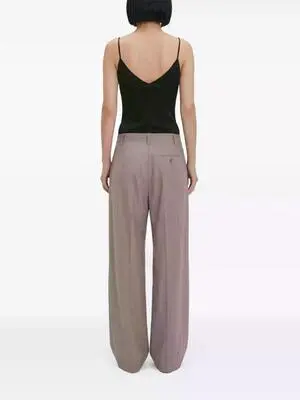 Victoria Beckham Pinstripe Pleated Trousers