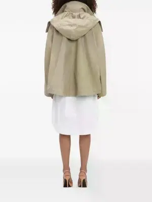 Victoria Beckham Hooded Jacket With Pocket Detail