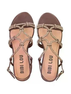 BIBI LOU Quail Crystal-embellished Flat Sandals