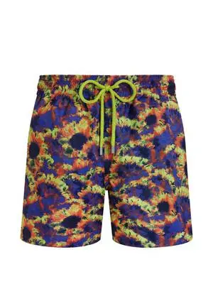 Vilebrequin Sunflower Print Packable Swim Shorts - Multicolour