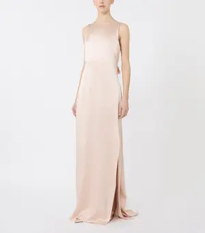 Max Mara Silk Maxi Dress - Pink